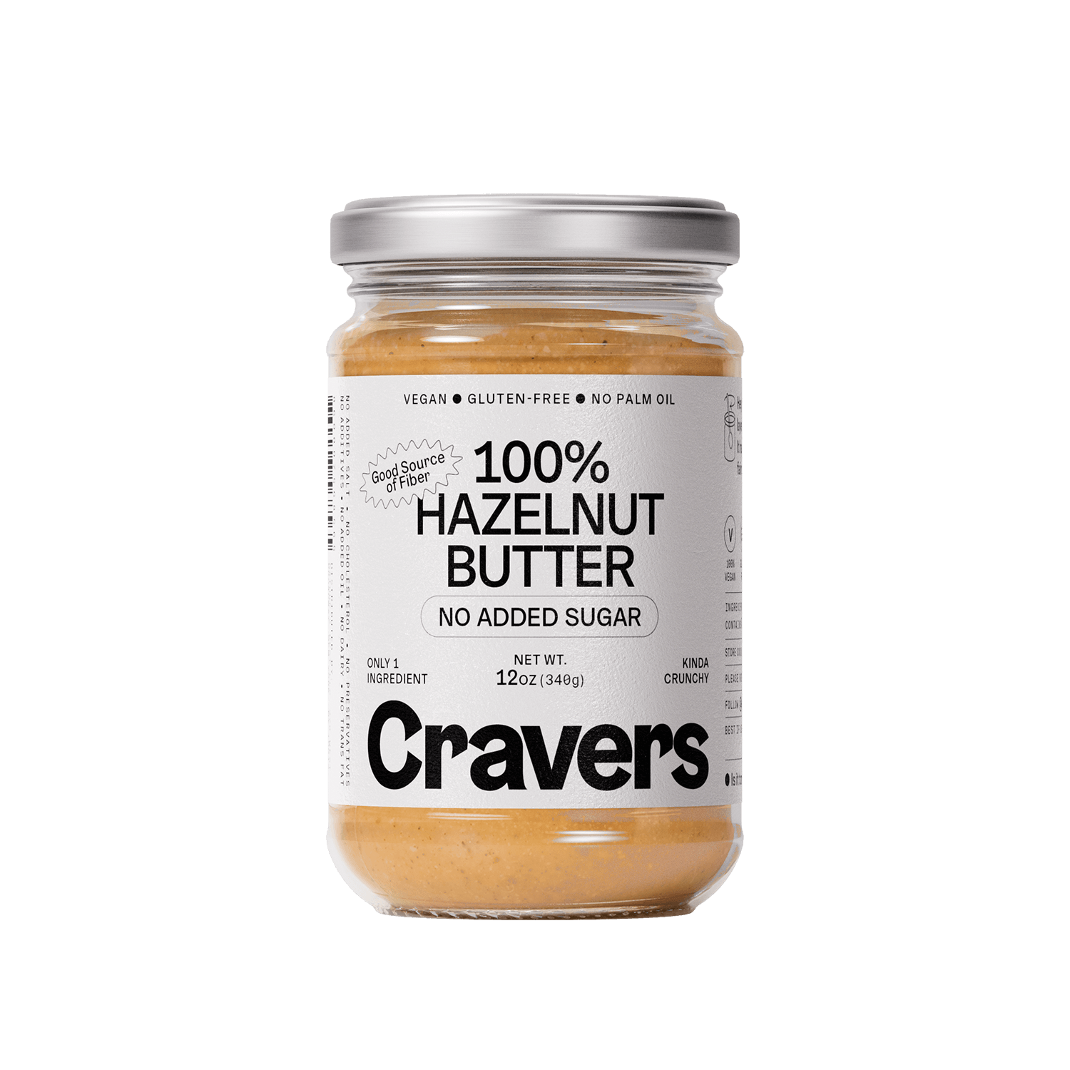 Hazelnut Butter 100% CRAVERS | Only 1 Ingredient | Vegan | No Palm Oil